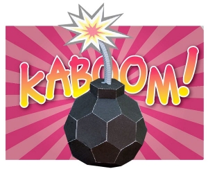 Kaboom! Paper model to download and make. – Rob Ives