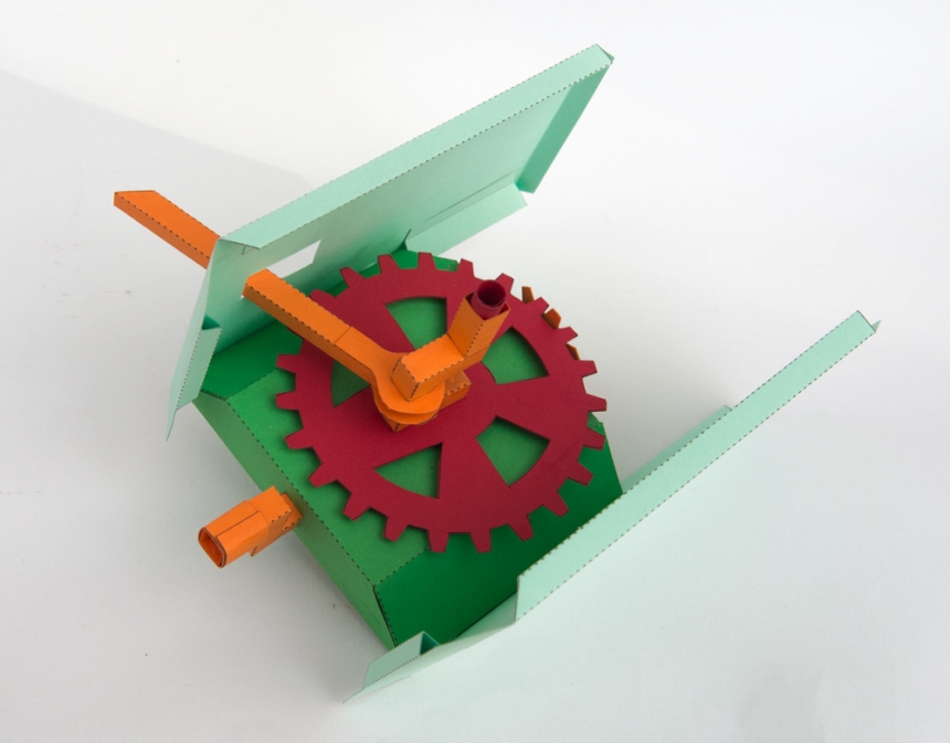 Gear / Crank Mechanism to Download and Make – Rob Ives