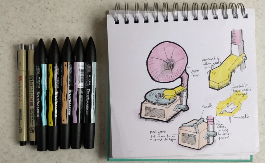 Paper Record Player – Rob Ives